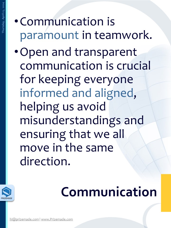 The 5C’s of effective teamwork - Prizemade